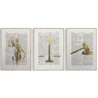 Lady Justice and Gavel Wall Art – Minimal Legal Symbol Illustration ...