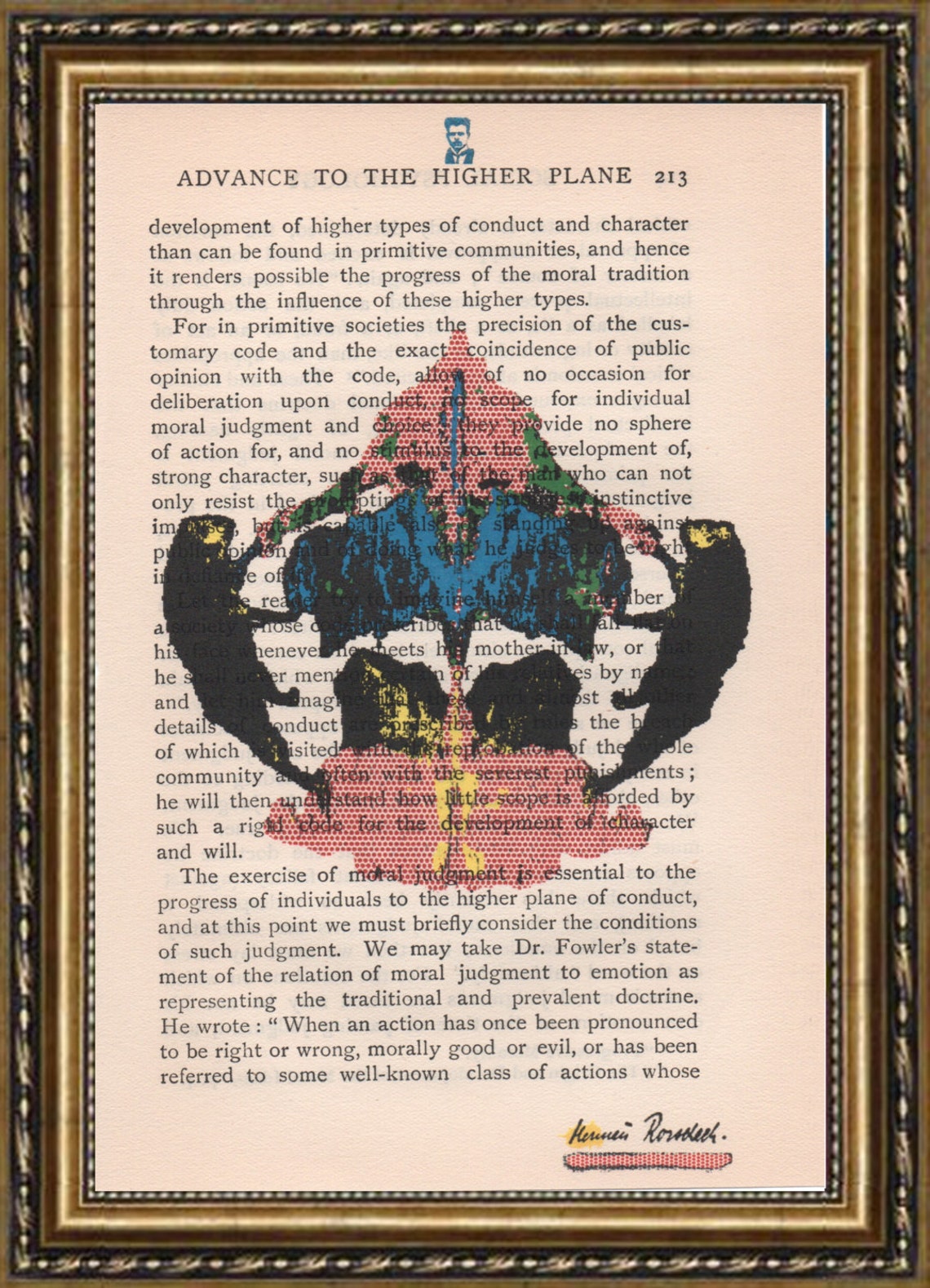 10 Roy Lichtenstein Style Hermann Rorschach Inkblot Test | Etsy