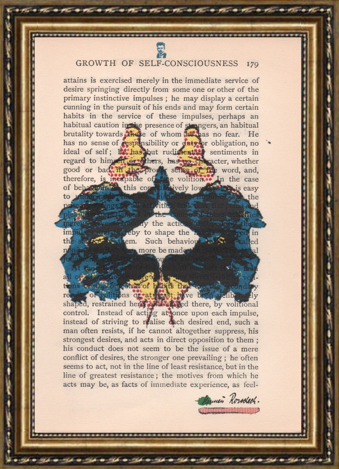 10 Roy Lichtenstein Style Hermann Rorschach Inkblot Test | Etsy