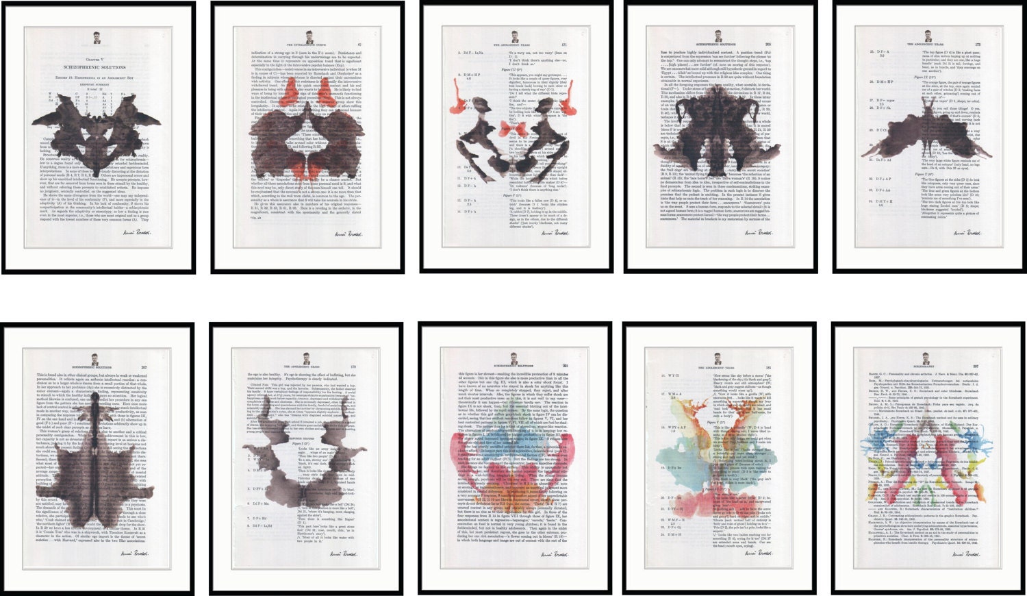 10 Prints Doctor Psychology Psychiatry Hermann Rorschach - Etsy