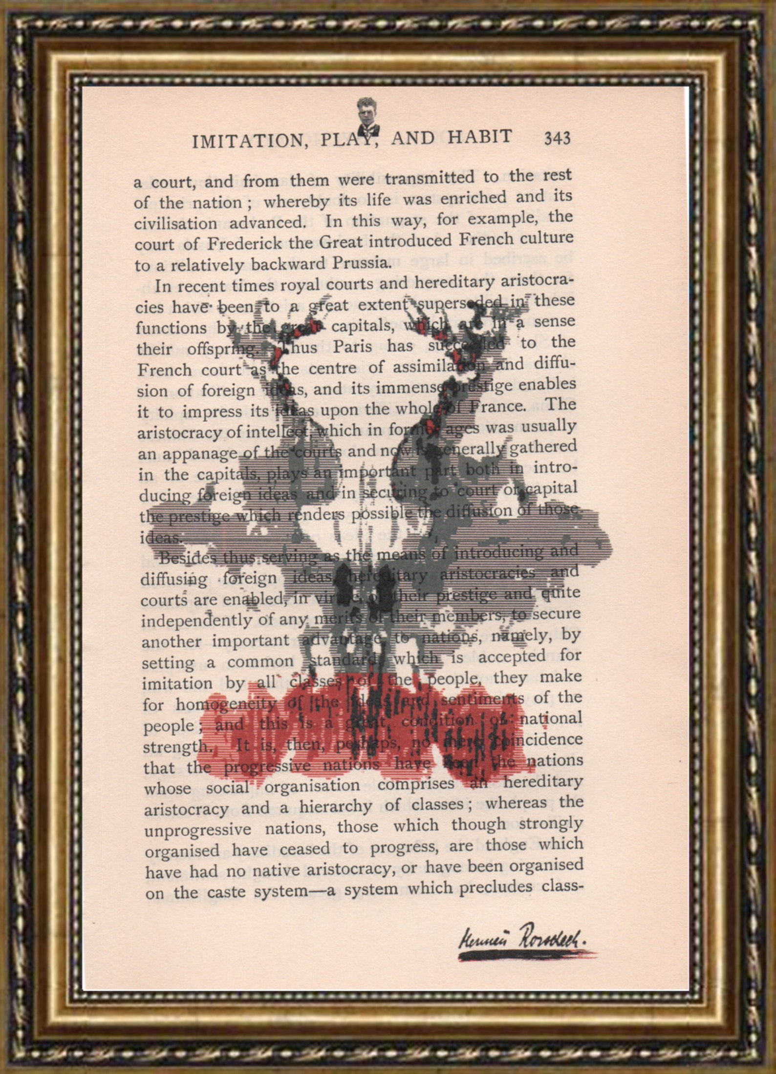 10 Hermann Rorschach Inkblot Test B&W / Red Prints Doctor - Etsy UK