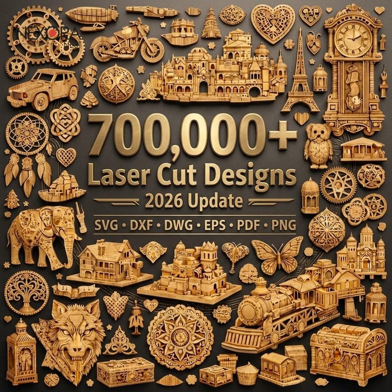 700,000+ Mega Laser Cut File Bundle | CNC Cutting Files for Metal ...