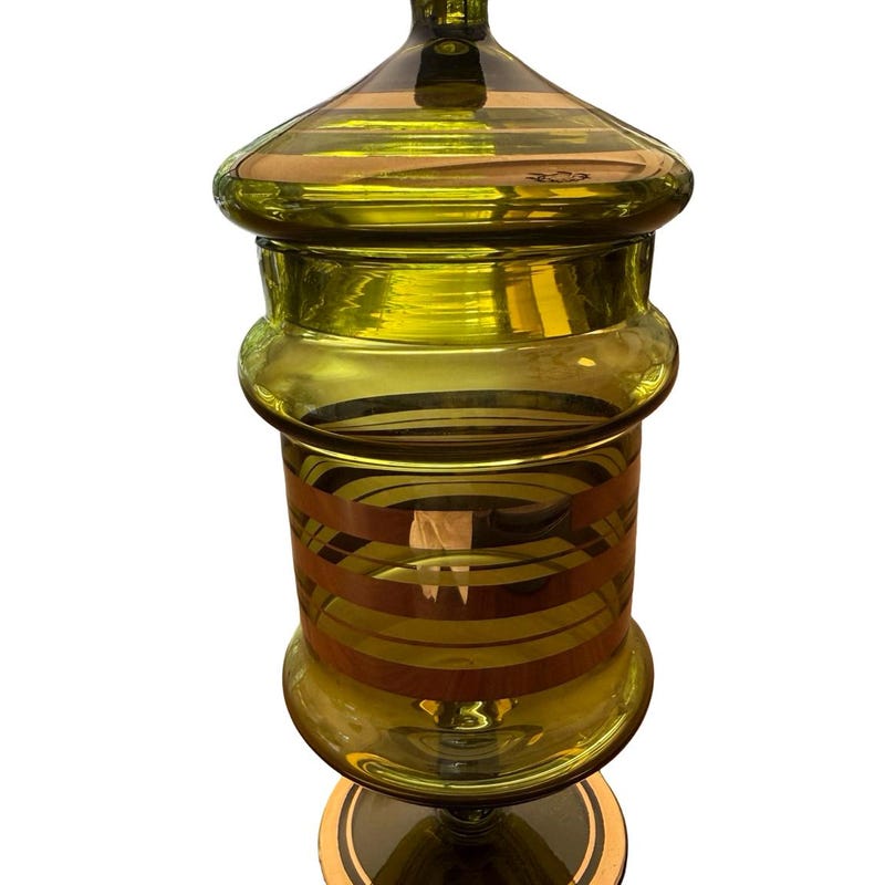 Vintage Empoli Candy Jar - Etsy