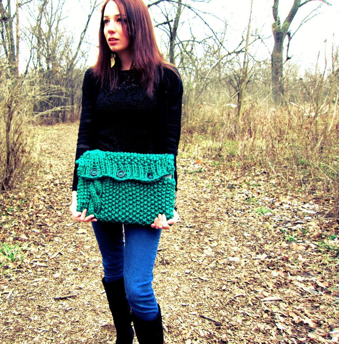 Knitted Laptop Sleeve Computer Cozy Electronic Case Green - Etsy