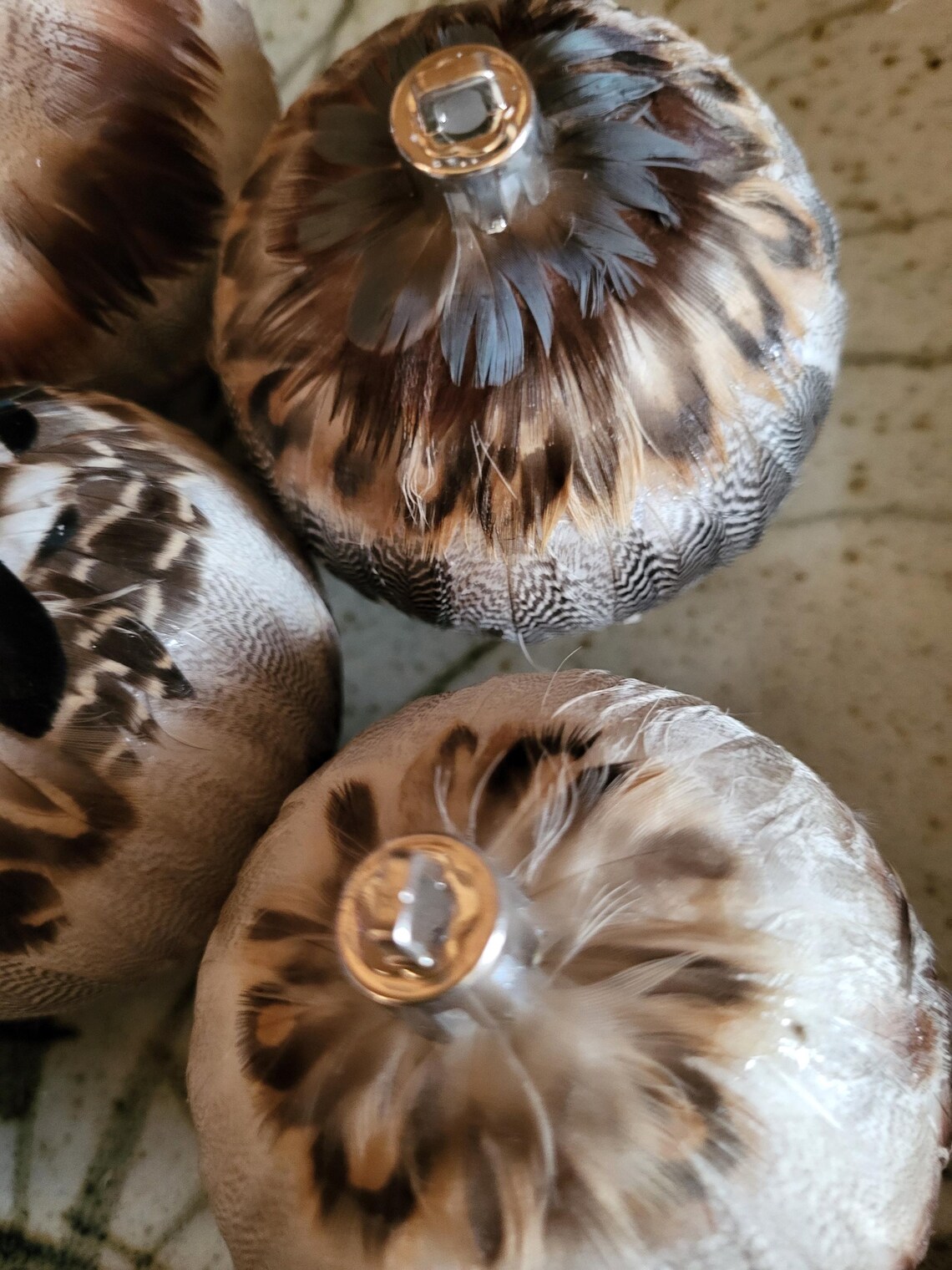 NEW! ALL Mallard Duck!!! 6 Balls (70 Mm) Duck Feathers Hanging ...