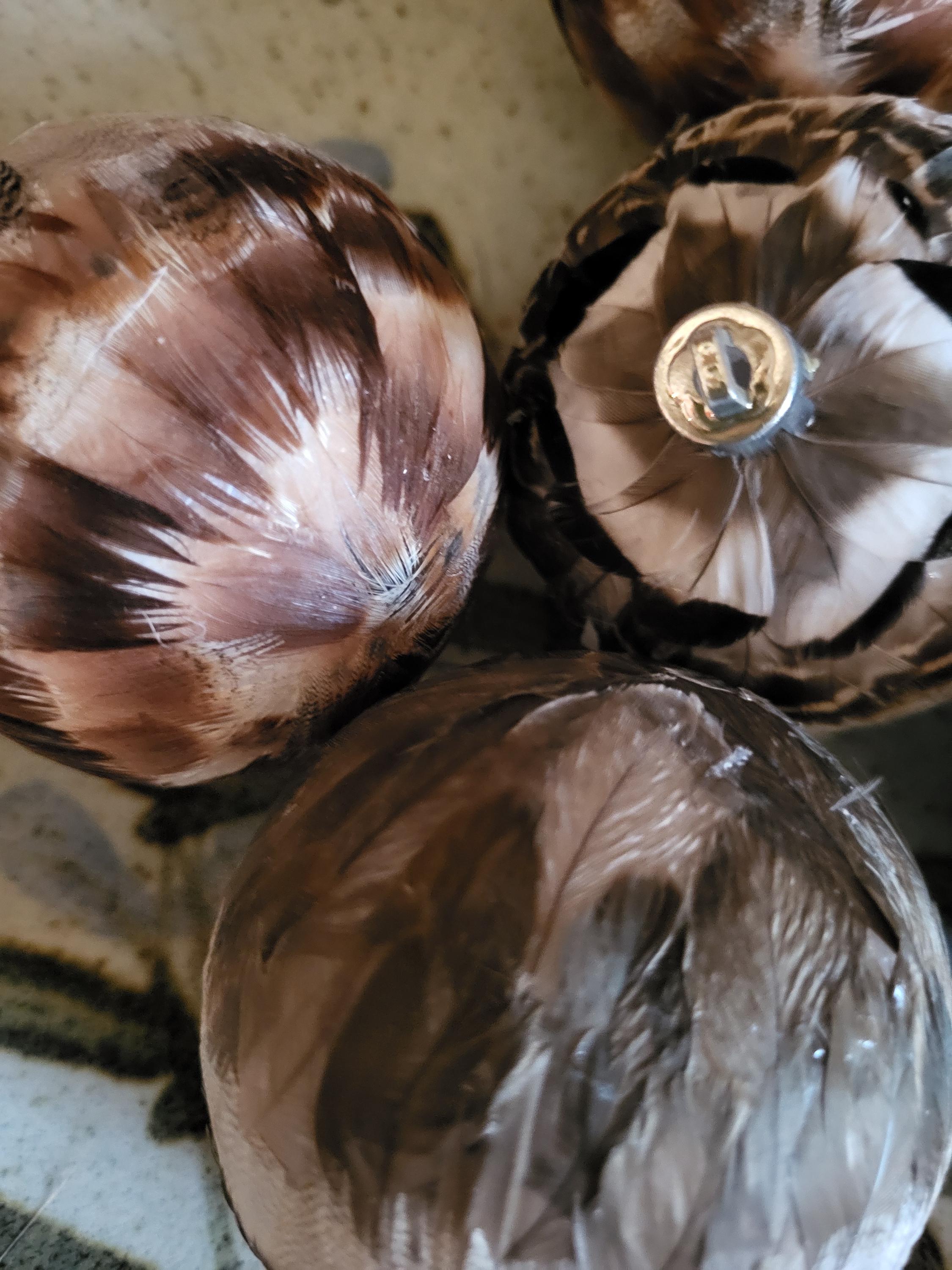 NEW! ALL Mallard Duck!!! 6 Balls (70 Mm) Duck Feathers Hanging ...