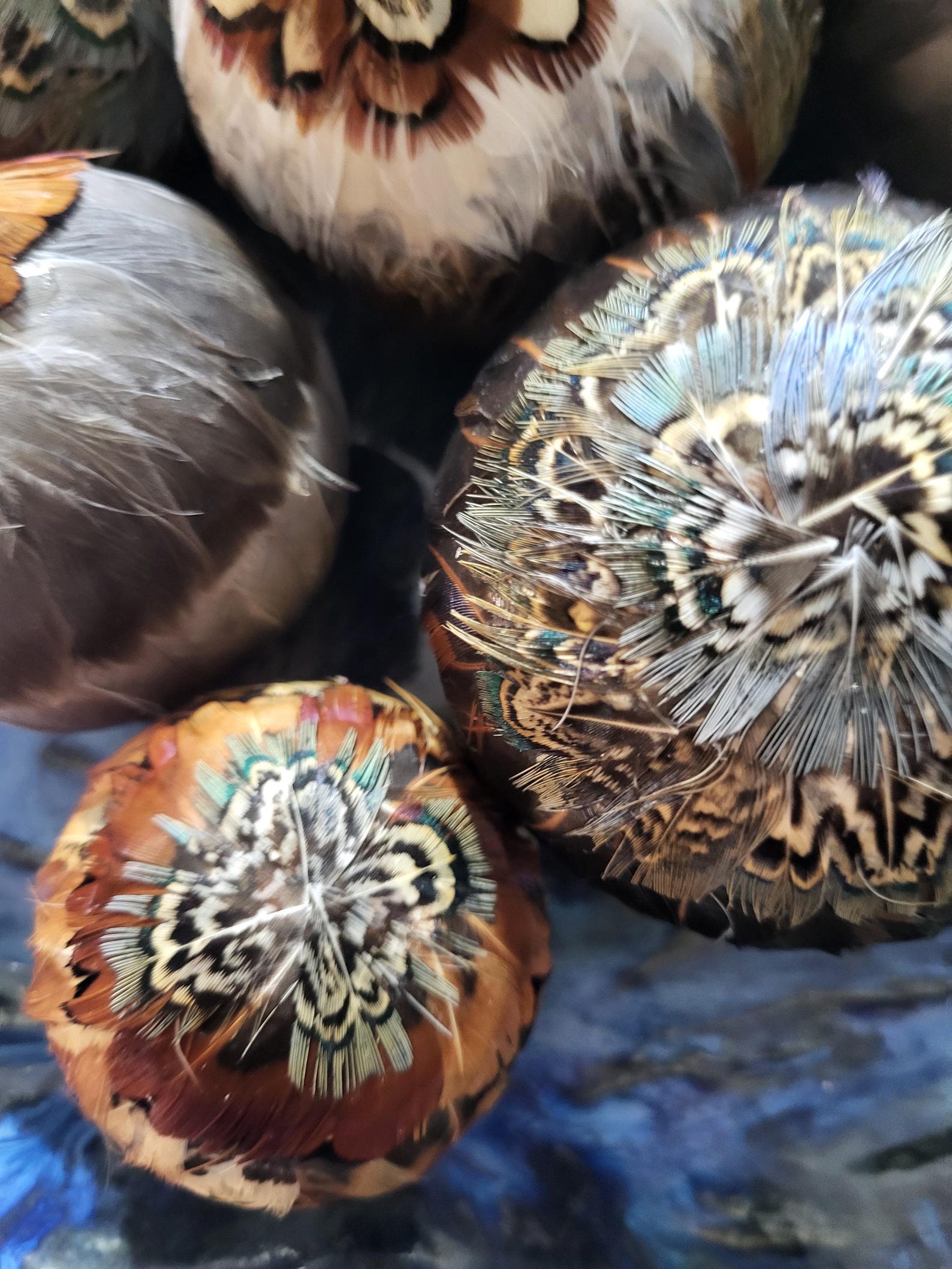 Nine Feather Decor Orbs/balls. NOT Hanging ORNAMENTS! A Variety ...