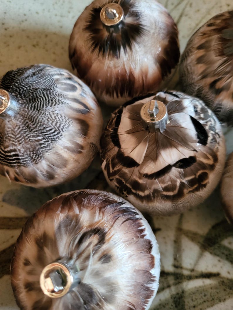 NEW! ALL Mallard Duck!!! 6 Balls (70 Mm) Duck Feathers Hanging ...