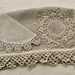 Vintage Linens in Victorian Style. Handmade Table Runner, Two Doilies ...