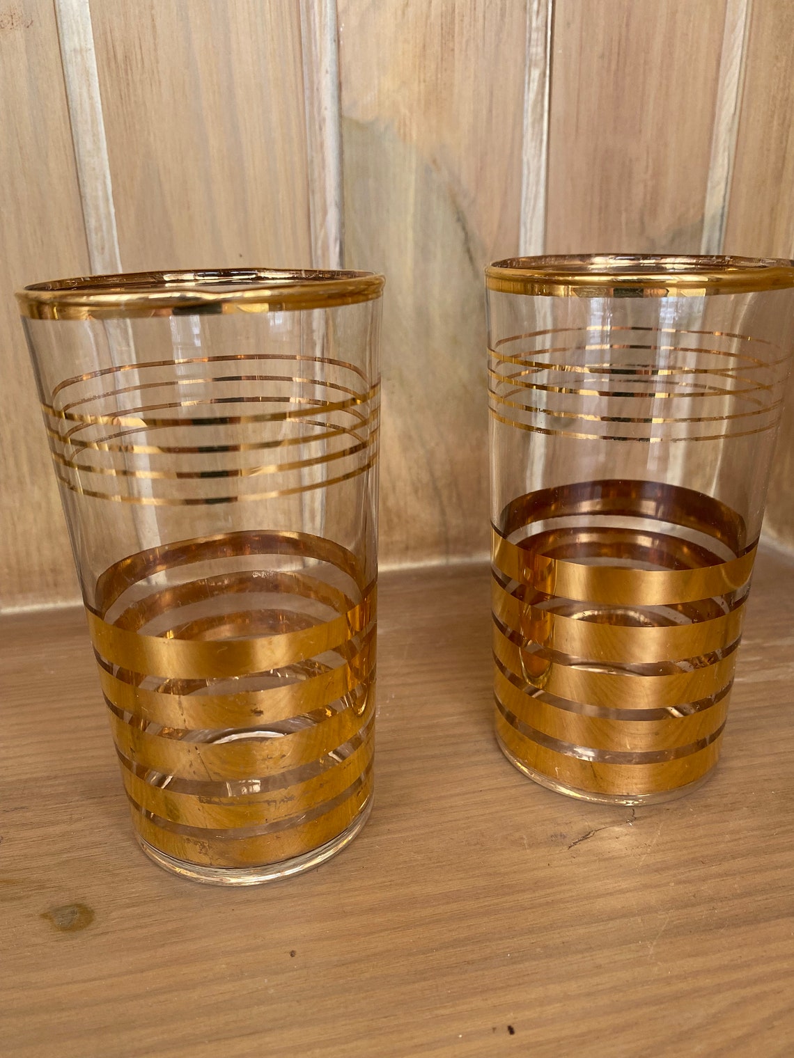 Vintage MCM Cocktail Glasses. Highball Glasses. Barware. Two - Etsy