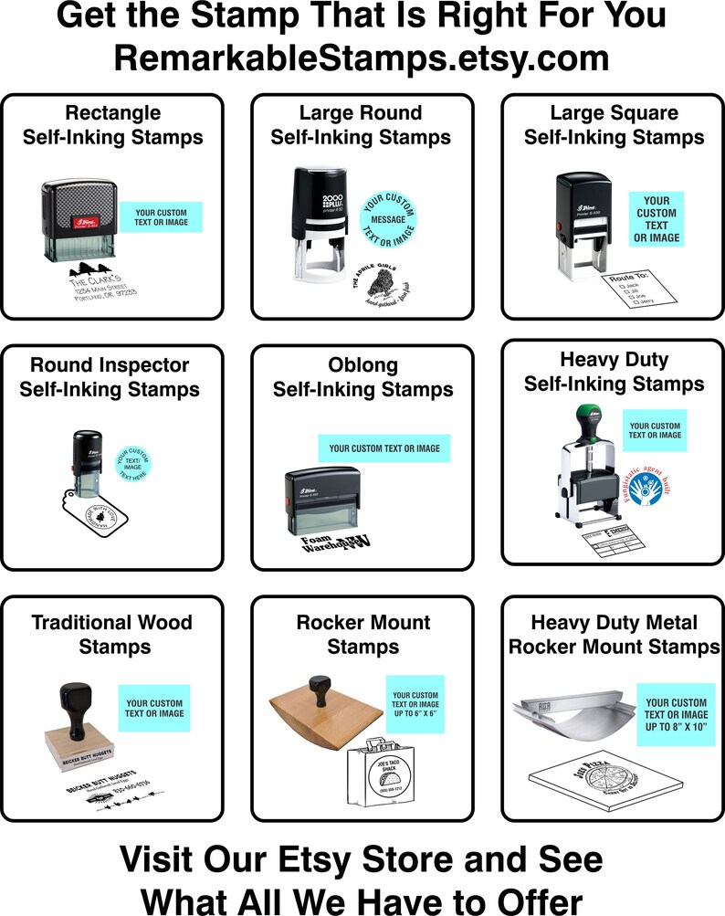 Traditional Wood Rubber Stamps - Etsy