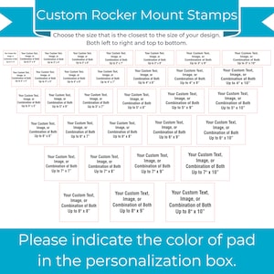 Large Custom Rocker Mount Stamp: Logo, Artwork, or Text - Etsy
