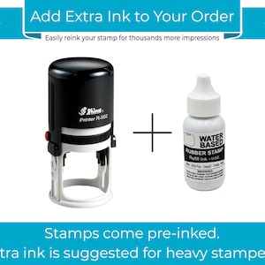Custom Round Self-inking Stamps - Etsy