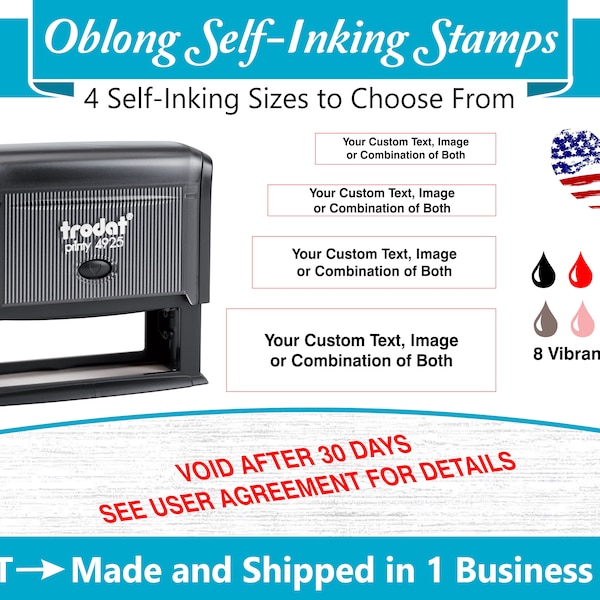 Self Inking Stamp - Etsy