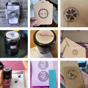 Custom Round Self-inking Stamps - Etsy