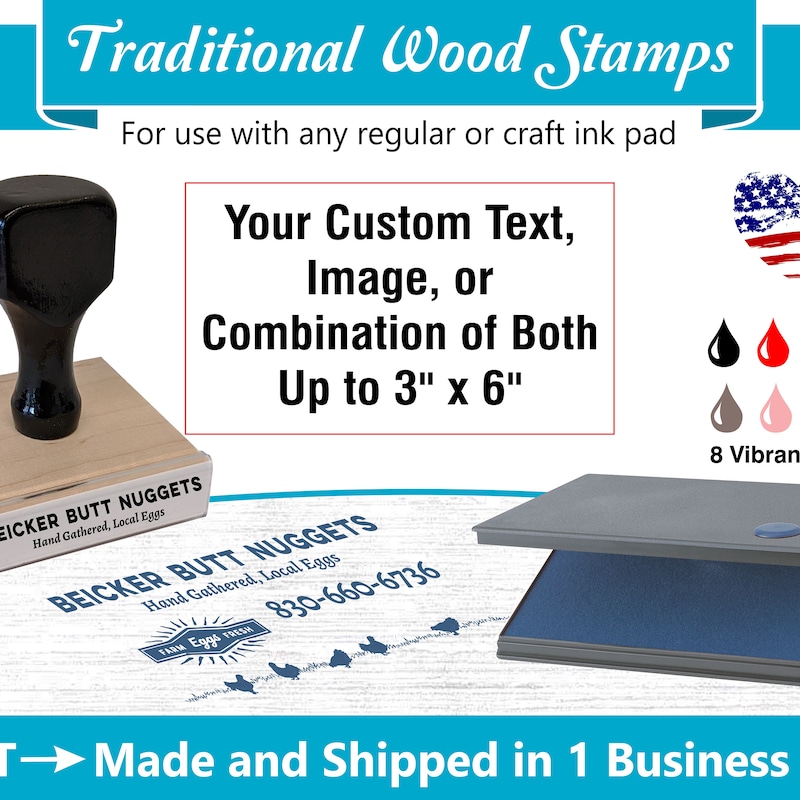 Custom Rubber Stamp - Etsy