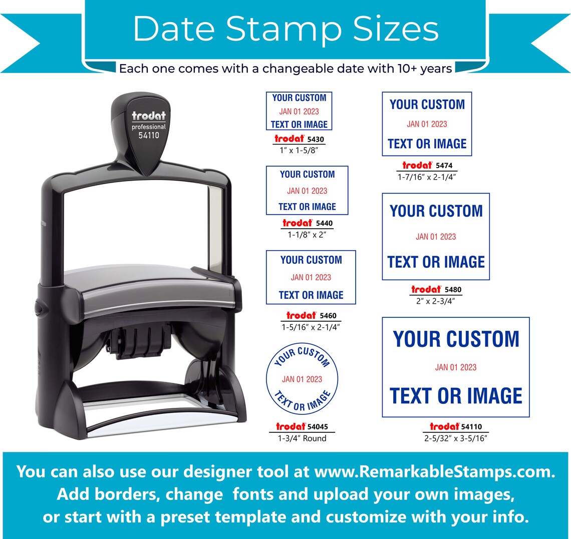 Trodat Heavy Duty Date Stamps - Etsy