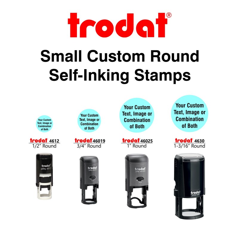 Custom Round or Square Stamps Punch Card/hand Stamps - Etsy