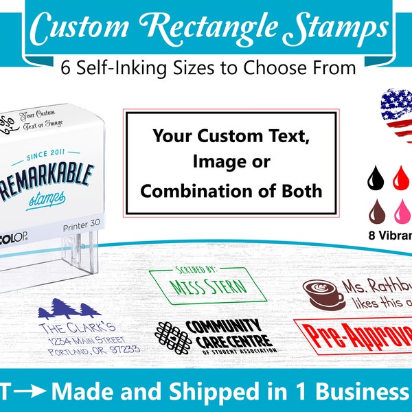 Custom Rubber Stamp - Etsy