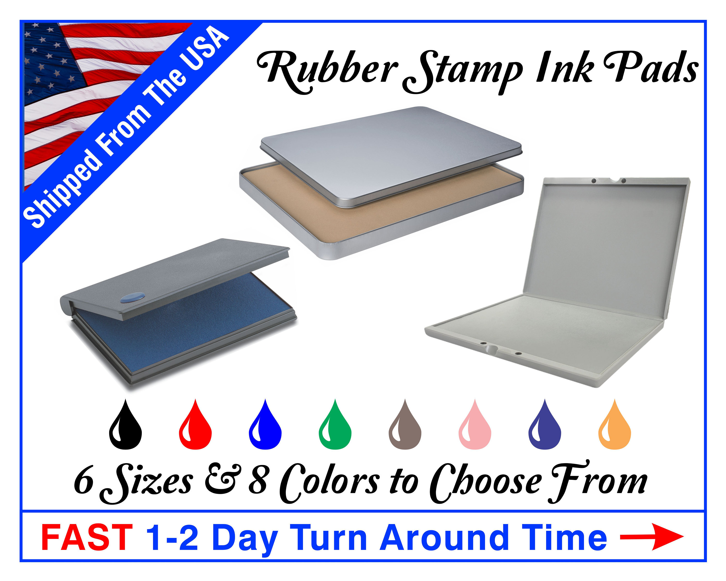 Rubber Stamp Pad Ink Pad Stamp Pad for Traditional Wood and | Etsy