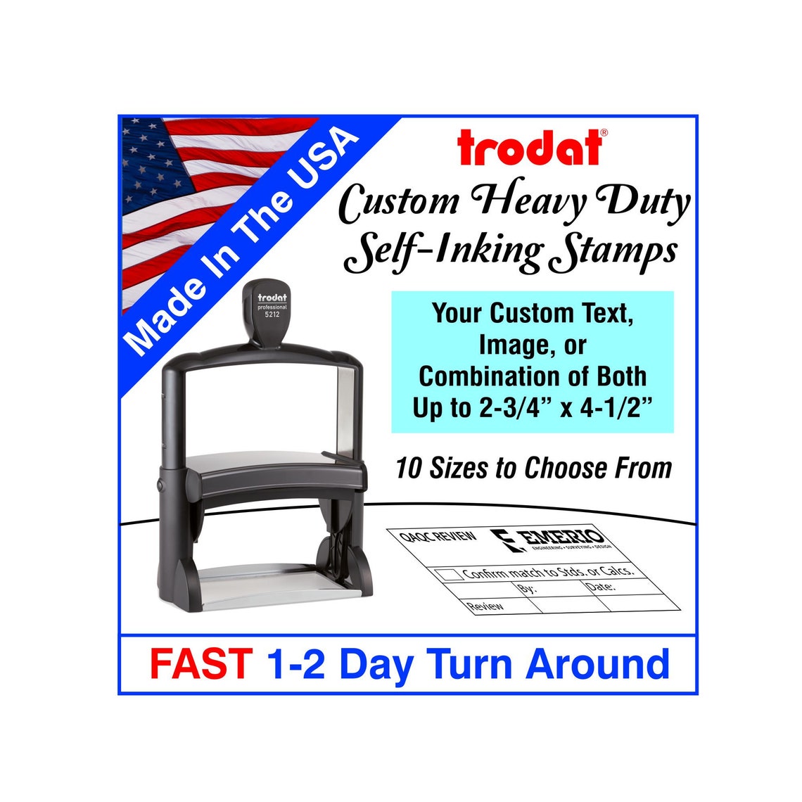 Trodat Professional Custom Self-inking Stamps - Etsy