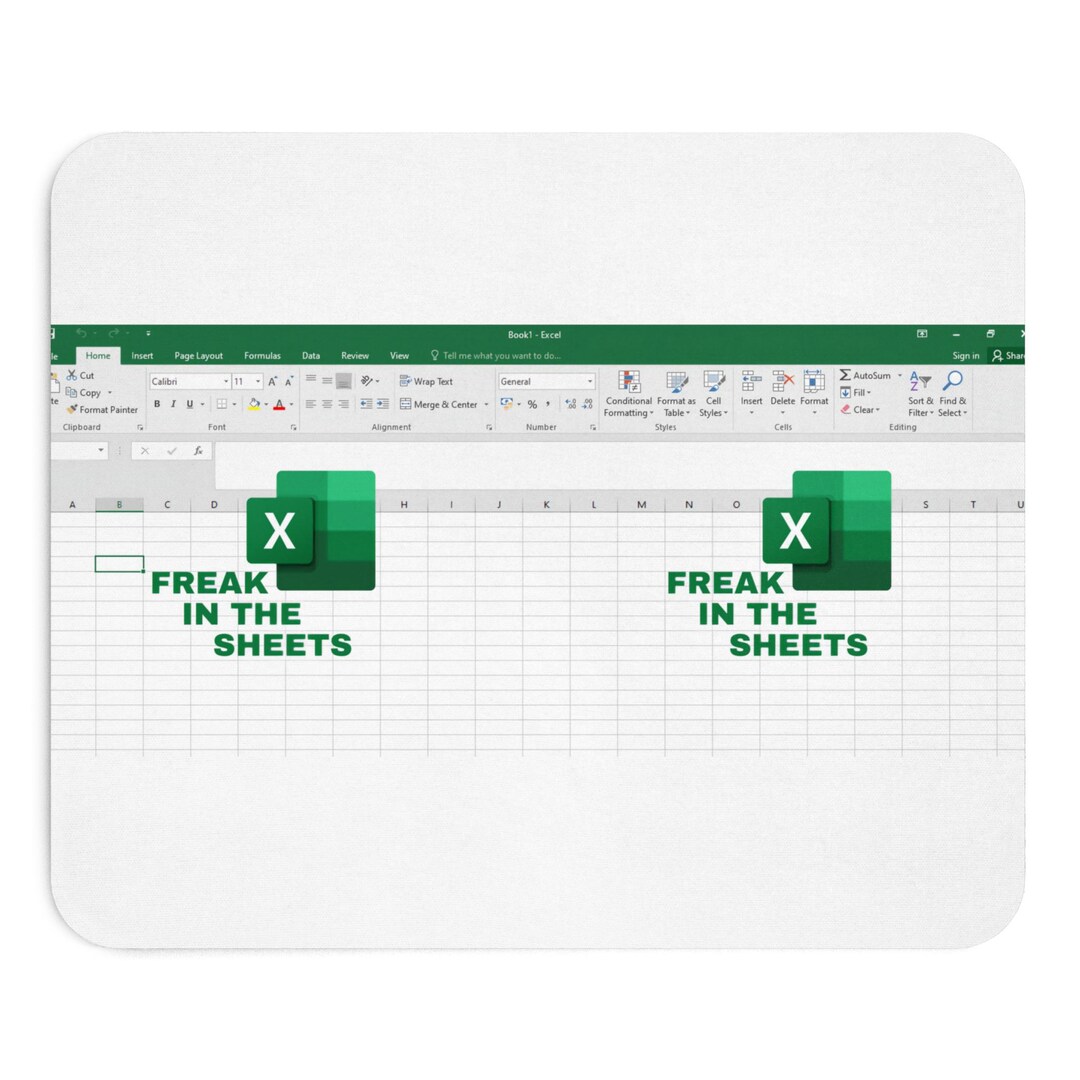 Freak in the Sheets Excel Spreadsheet Mouse Pad | Office Humor Desk Mat ...