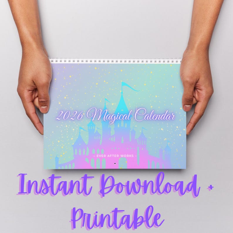 2026 Pastel Magical Calendar Printable | Whimsical Monthly Planner ...