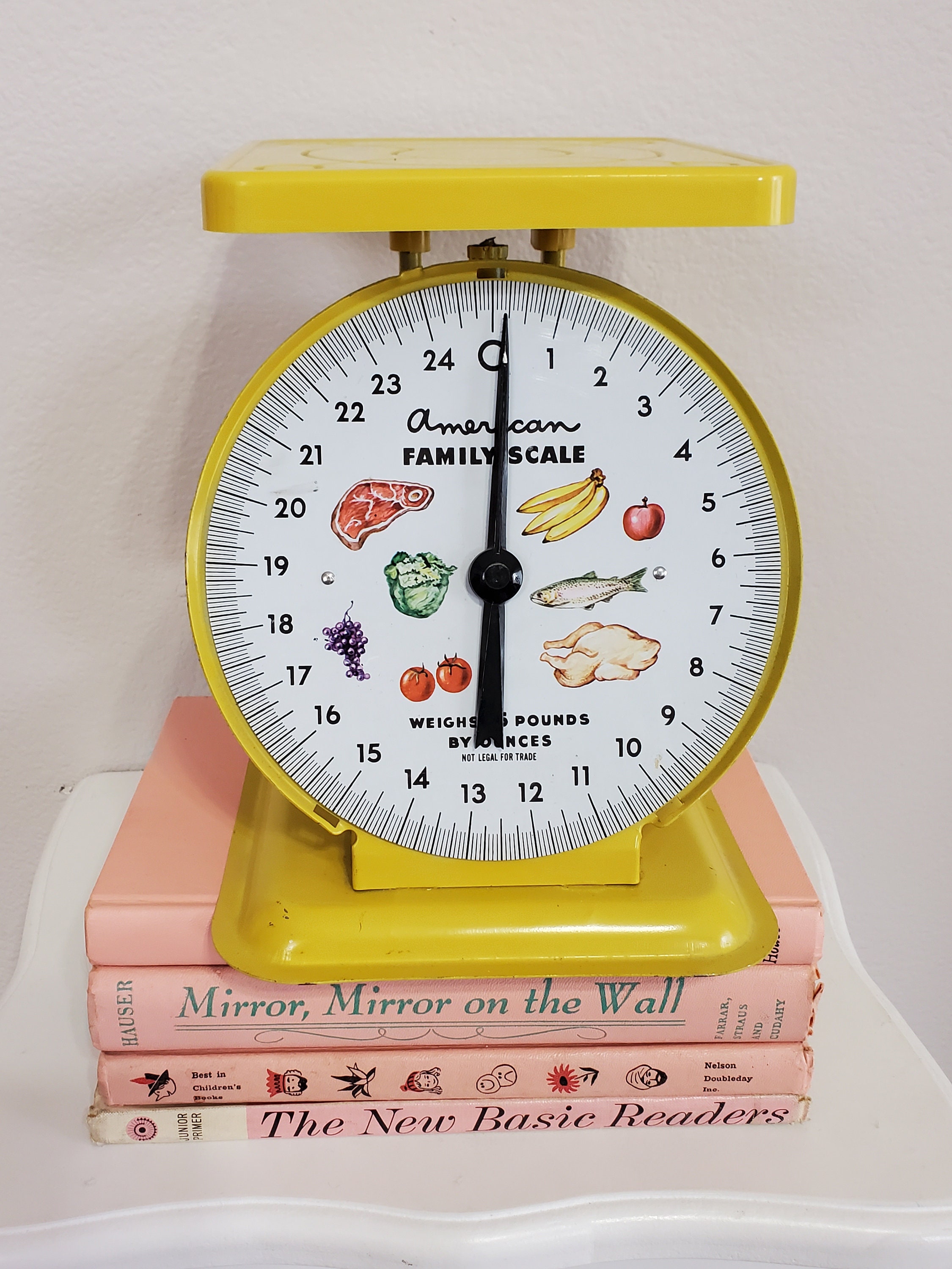 Vintage 1950's / 60's Yellow American Family Sclae | Mid Century Kitsch ...