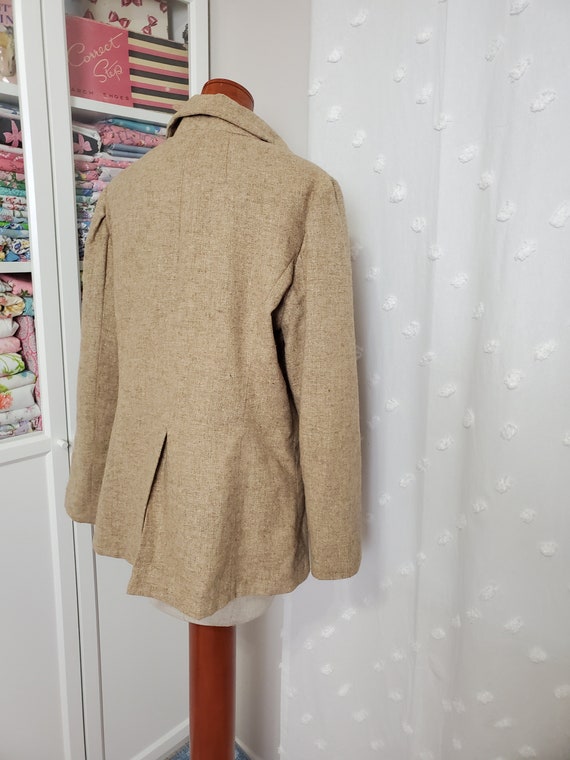 Vintage 1950's / 60's Mid Century Camel Colored Wool … - Gem