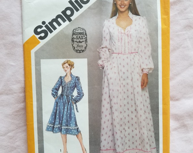 Vintage Gunne Sax Dress Pattern Simplicity 9893 - Etsy