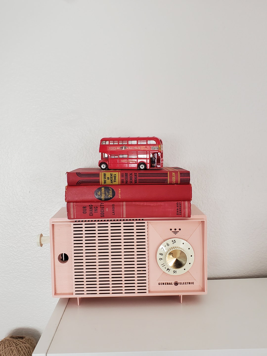 Vintage Red and Black Book Stack | Lot of 3 Books Home Decor Story of ...
