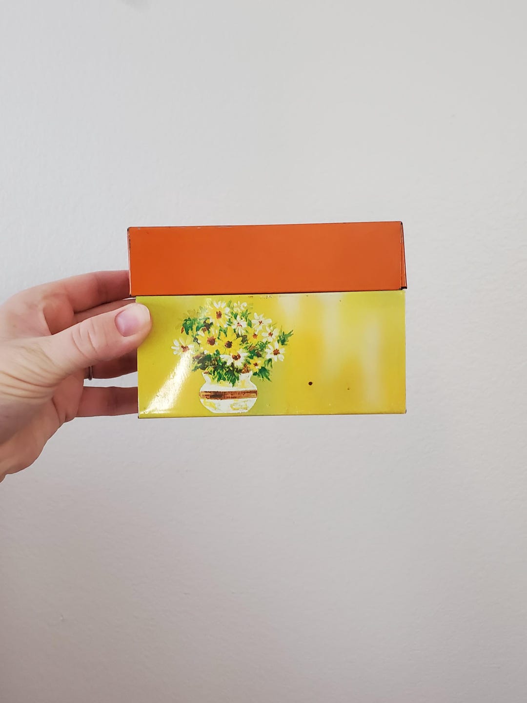 Groovy Kitchen | Vintage 1960's / 70's Groovy Orange and Yellow Floral ...
