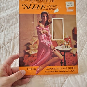 Esleek Luxury Hosiery Vitnage 1970's Stockings Nylon Stockings Thigh ...