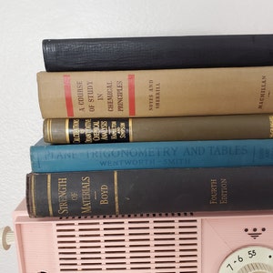 Smarty Pants | Antique and Vintage Book Stack Chemistry Mathematics ...