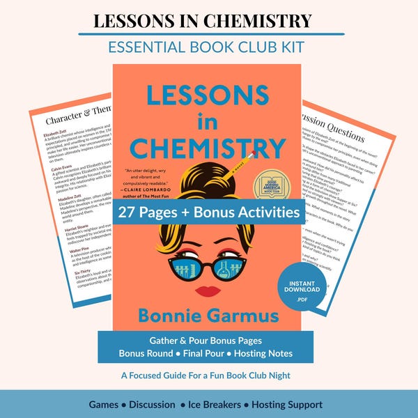 Lessons in Chemistry Book Club Guide - Etsy