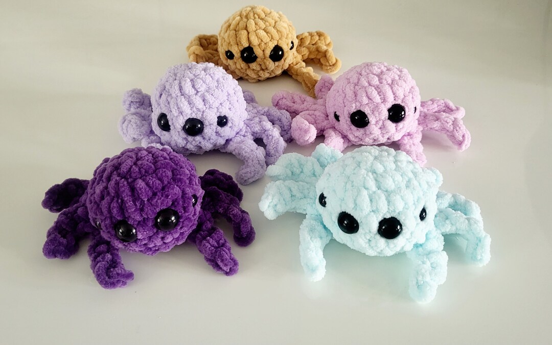 Spider Squishy / Spider Toy / Spider Plush / Crochet Spider - Etsy