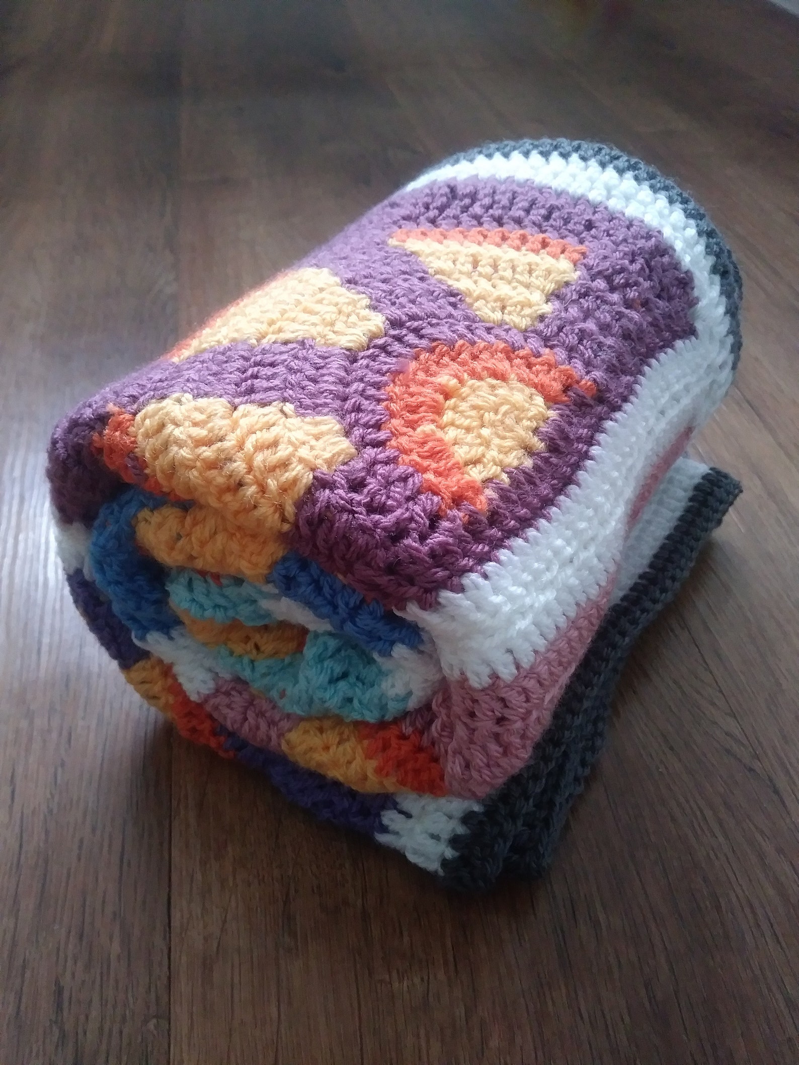 Setting Sun Crochet Blanket - Crochet Blanket Pattern - Crochet Blanket ...