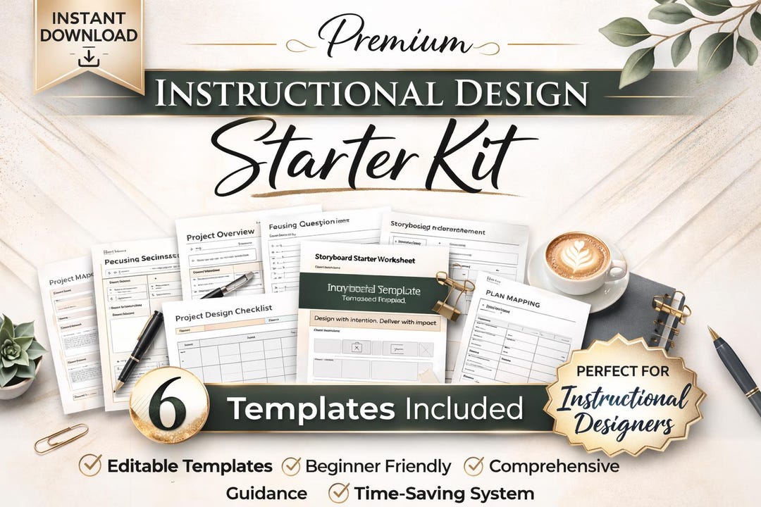 Instructional Design Project Starter Kit - Etsy
