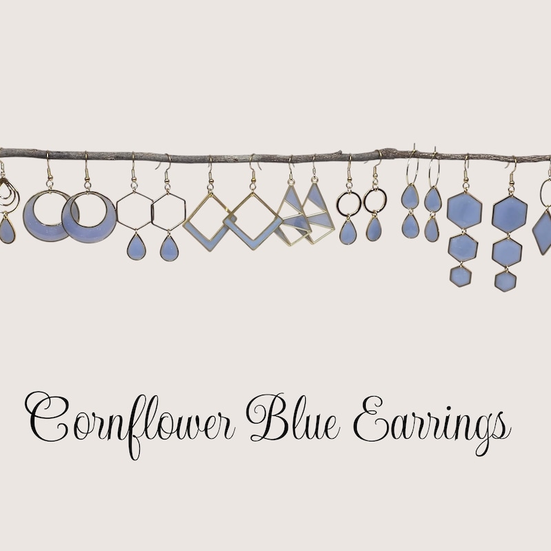 Dangling Gray Earrings - Etsy