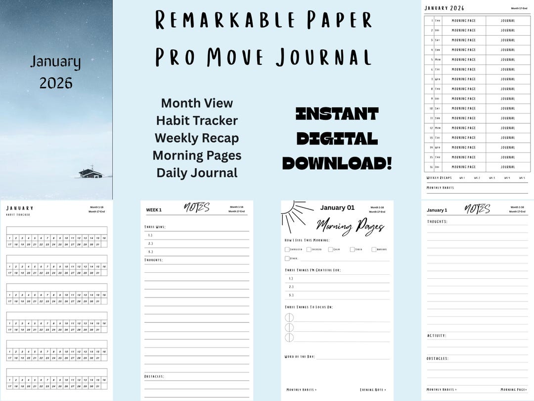 Remarkable Paper Pro Move Digital Journals | Daily Morning Pages, Habit ...
