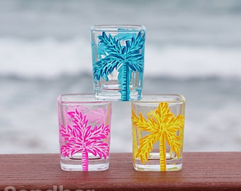 Palm Tree Shot Glass | Etsy