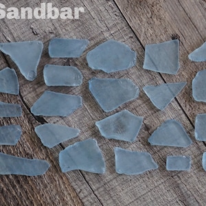 Seaglass Mix Dusty Blue Glass Pieces Tumbled Smoothed Light Blue Glass ...
