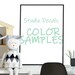 Studio Decals COLOR SAMPLES & Color Chart - Etsy