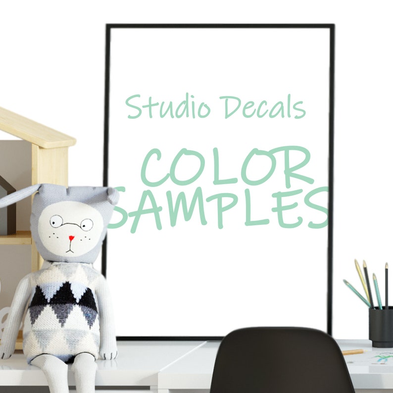 Studio Decals COLOR SAMPLES & Color Chart - Etsy