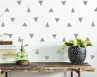 Triangle Wall Decals Triangle Wall Decal Set Vinyl Wall - Etsy
