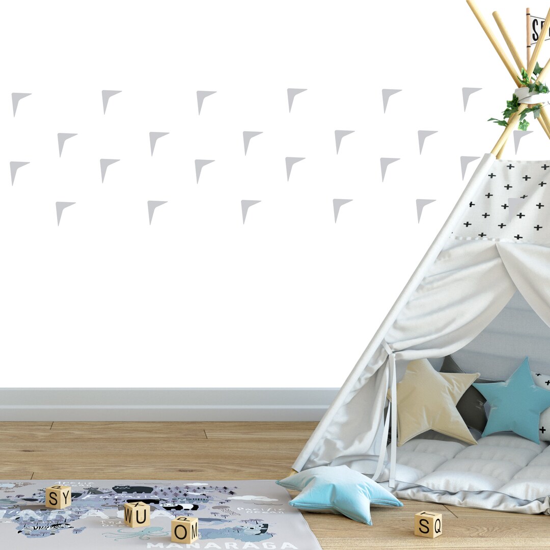 Wall Decal - Boomerang Pattern Decal - Wall Stickers - Peel and Stick ...