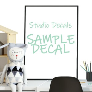 Studio Wall Decals SAMPLE - Etsy