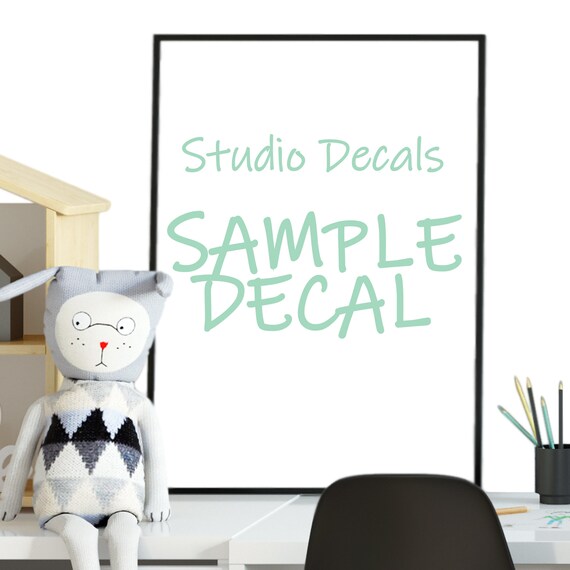 Studio Wall Decals SAMPLE | Etsy