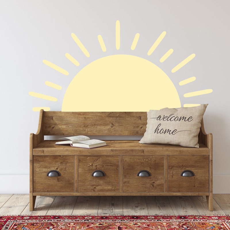 Sun Wall Decal - Etsy