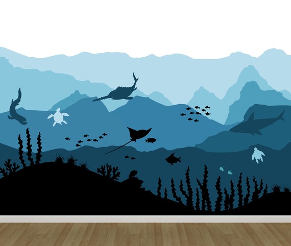 Under the Sea Decal Ocean Sea Decal Nursery Mural Decal - Etsy